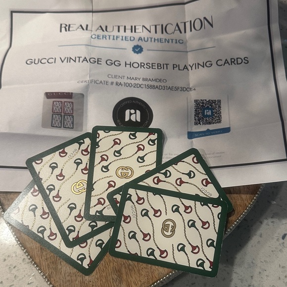 Gucci | Games | Gucci Gg Horsebit Playing Cards Green And White Card ...